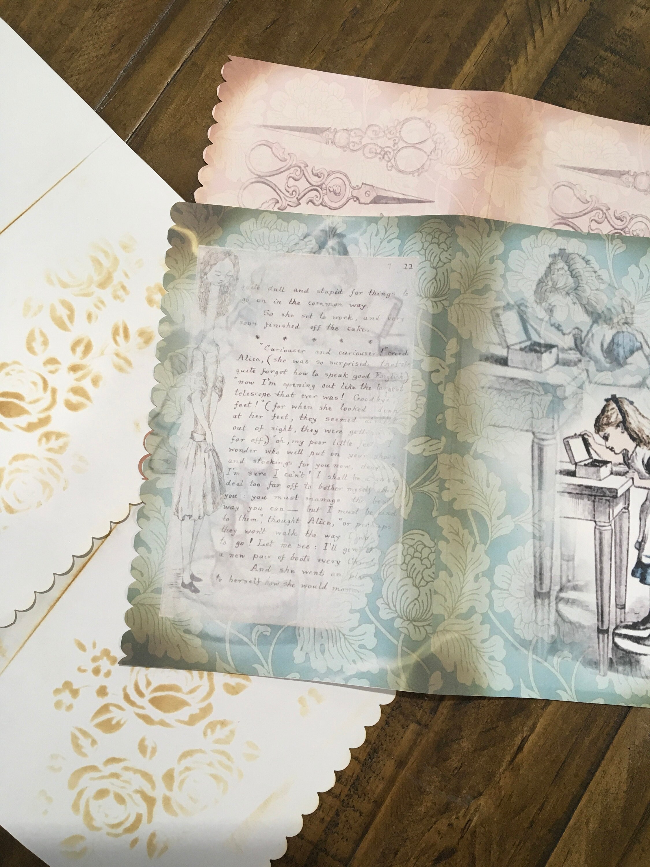 Alice vintage pages | Etsy