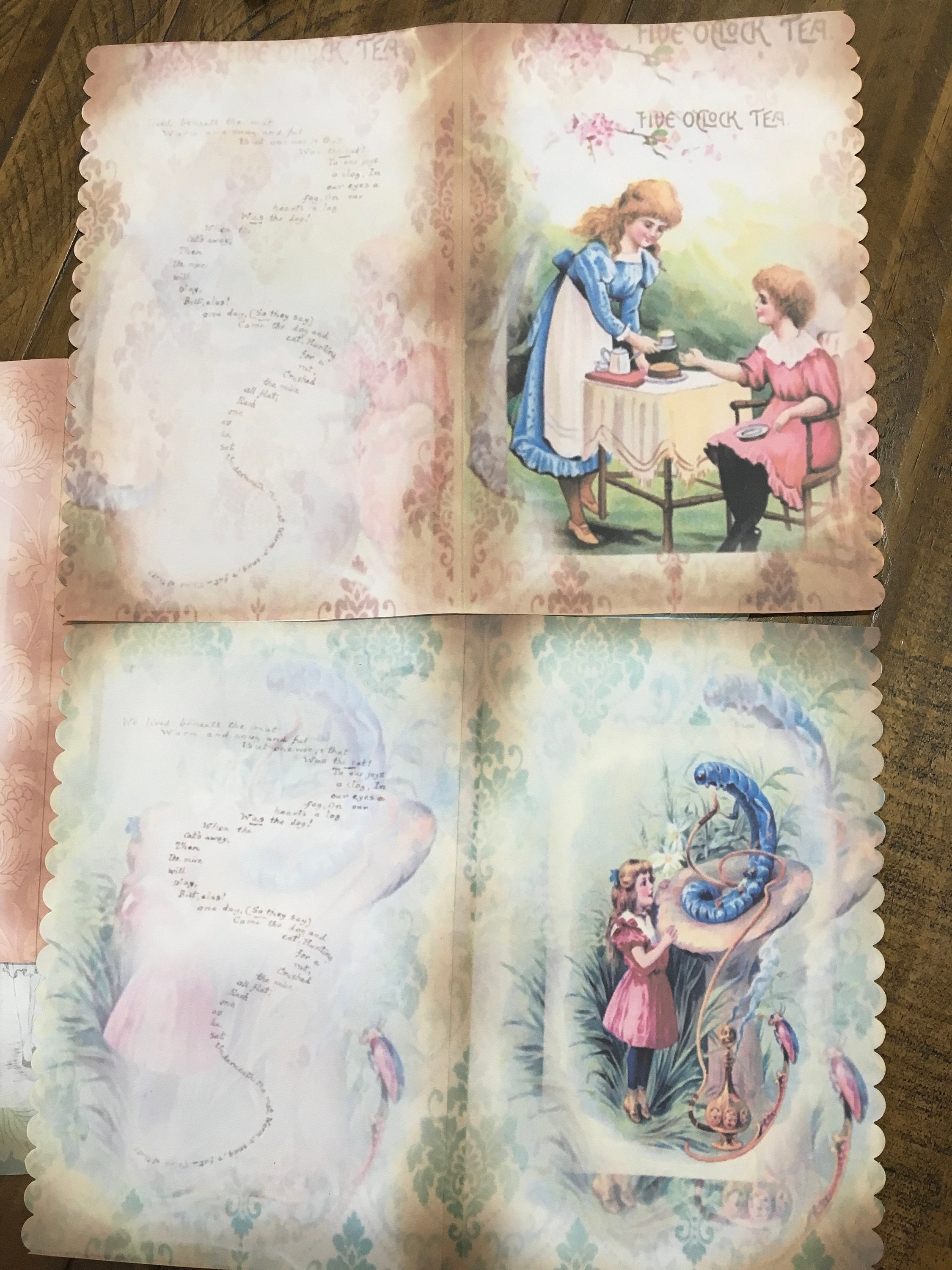 Alice vintage pages | Etsy