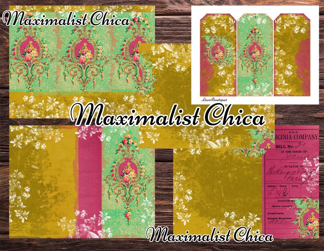 Maximalist Victorian 7 Page Collection - Etsy