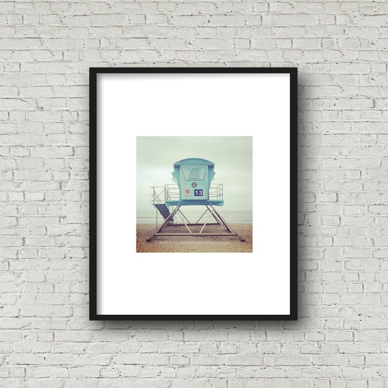 Beach Photo Lifeguard Tower Photo California Beach Photo - Etsy