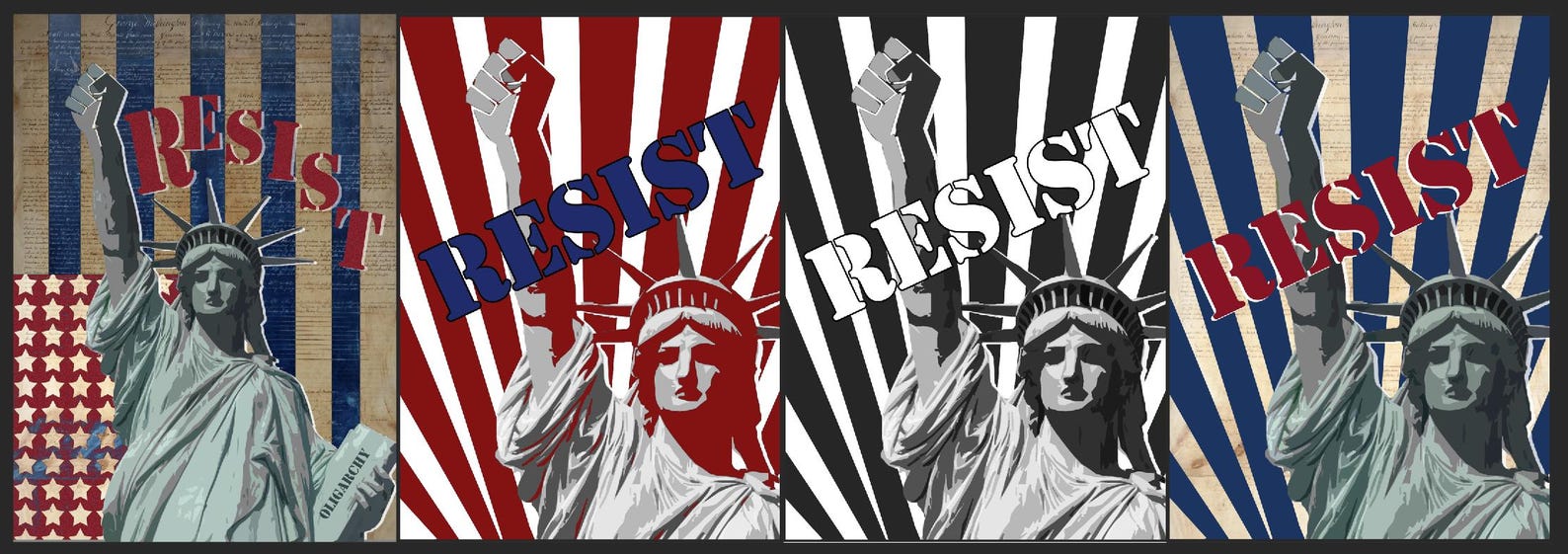 Resist Poster Designs | 4 Resistance Designs | Fight the Oligarchy ...