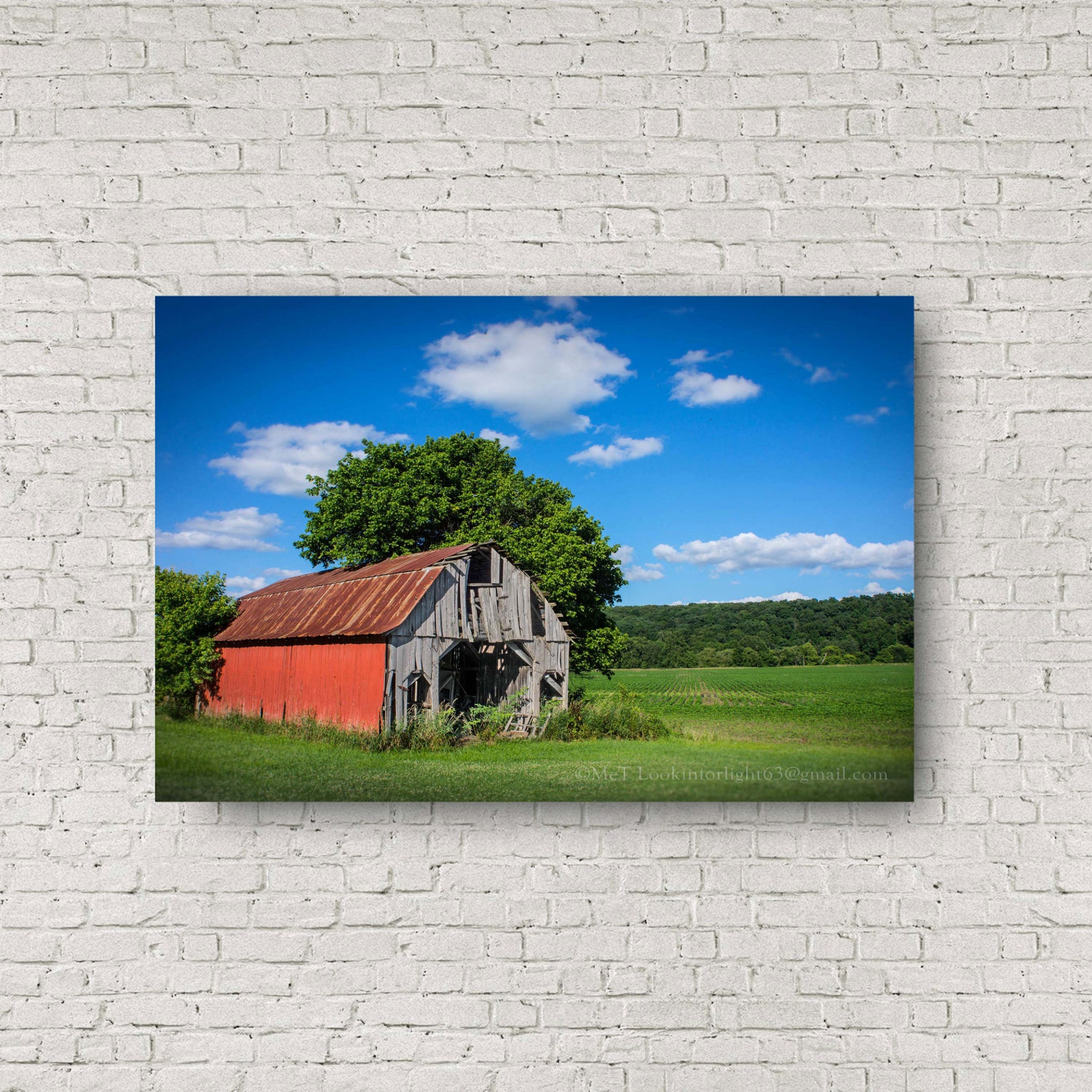 Red Barn Photography, Indiana Rustic Barn, Indiana Landscape Photo Art ...