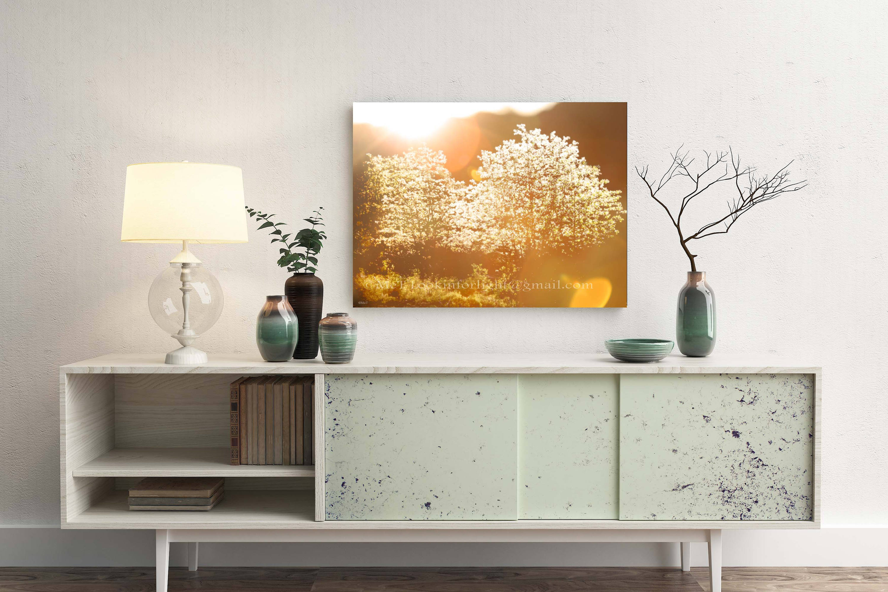 Sunlight & Trees Photo | Golden Sunshine Art |tree Blossoms Print | Sun ...