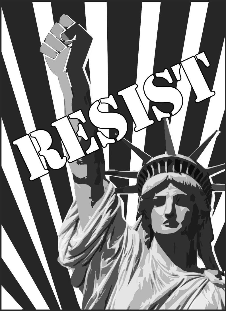Resist Poster Designs | 4 Resistance Designs | Fight the Oligarchy ...