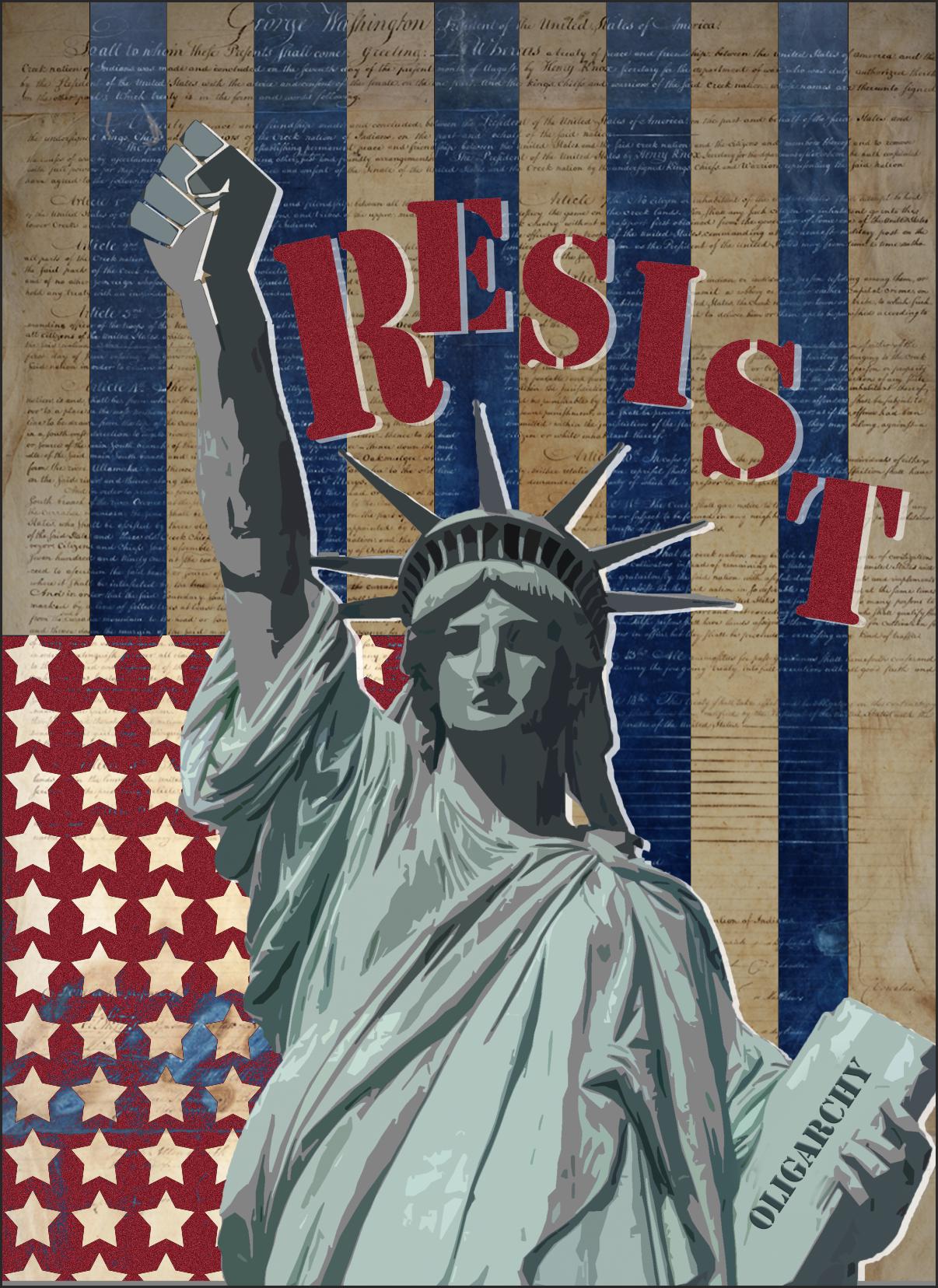 Resist Poster Designs | 4 Resistance Designs | Fight the Oligarchy ...