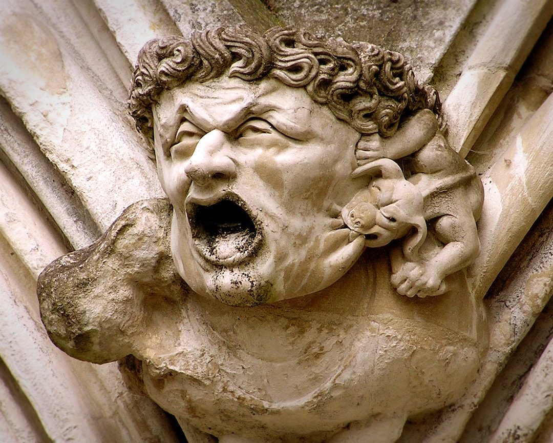 Gargoyle Photo Art, Salisbury Cathedral, Gothic Sculpture Photo ...