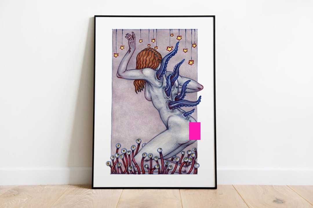 All the Pain : Dark Art Print, Surrealism Art, Poster, Surreal Art ...