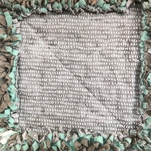 Aqua Blue and Gray Rag Quilt Throw FREE SHIPPING - Etsy