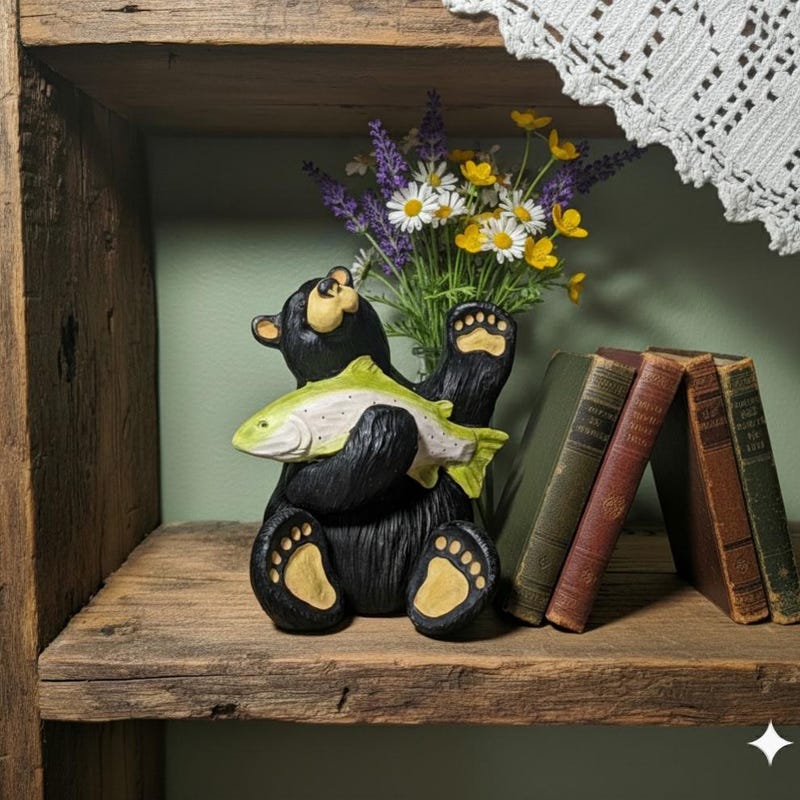 Jeff Fleming Bear Figurine - Etsy