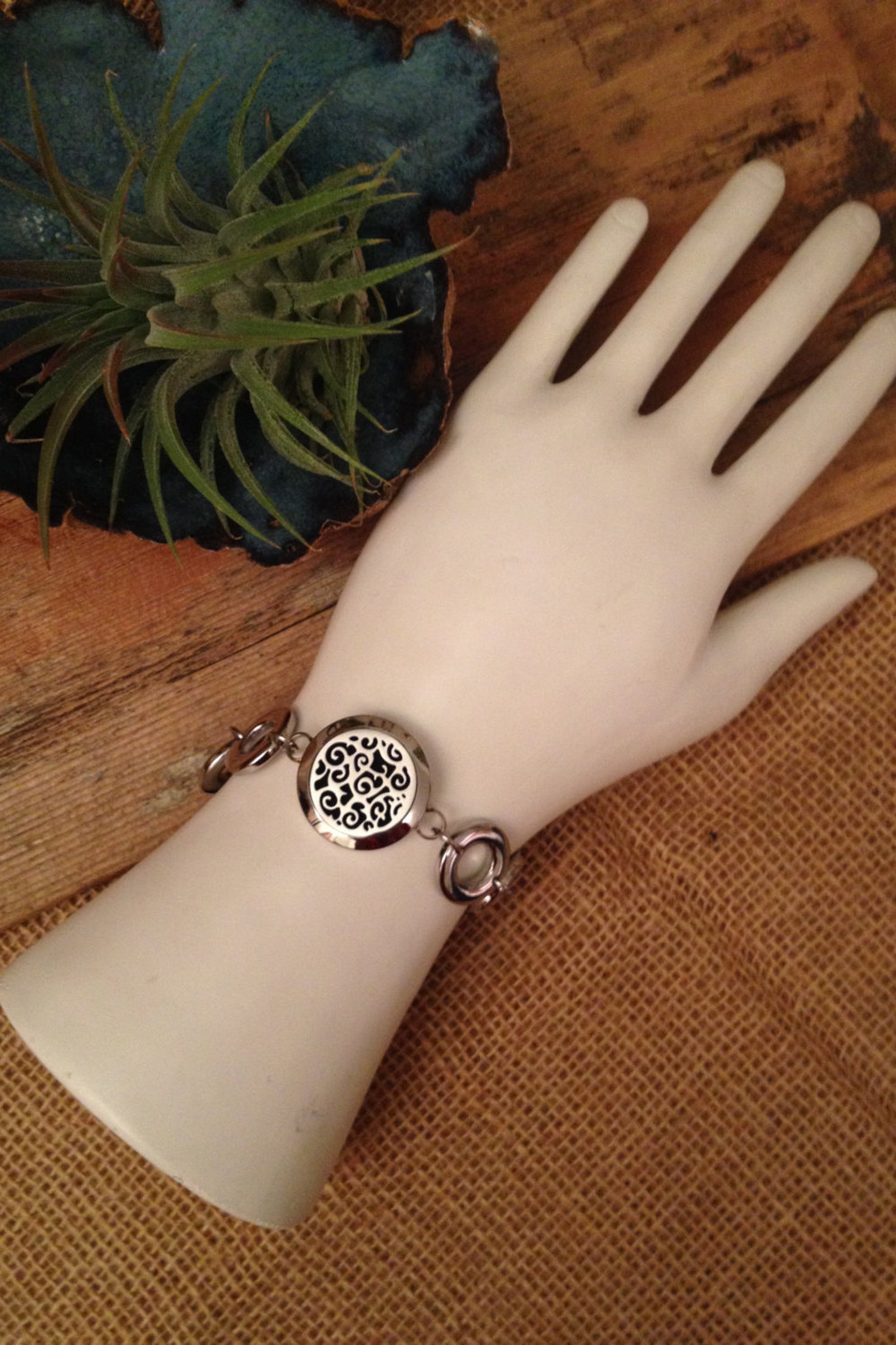 Stainless Steel Filigree Scrollwork Magnet Magnetic Locket - Etsy