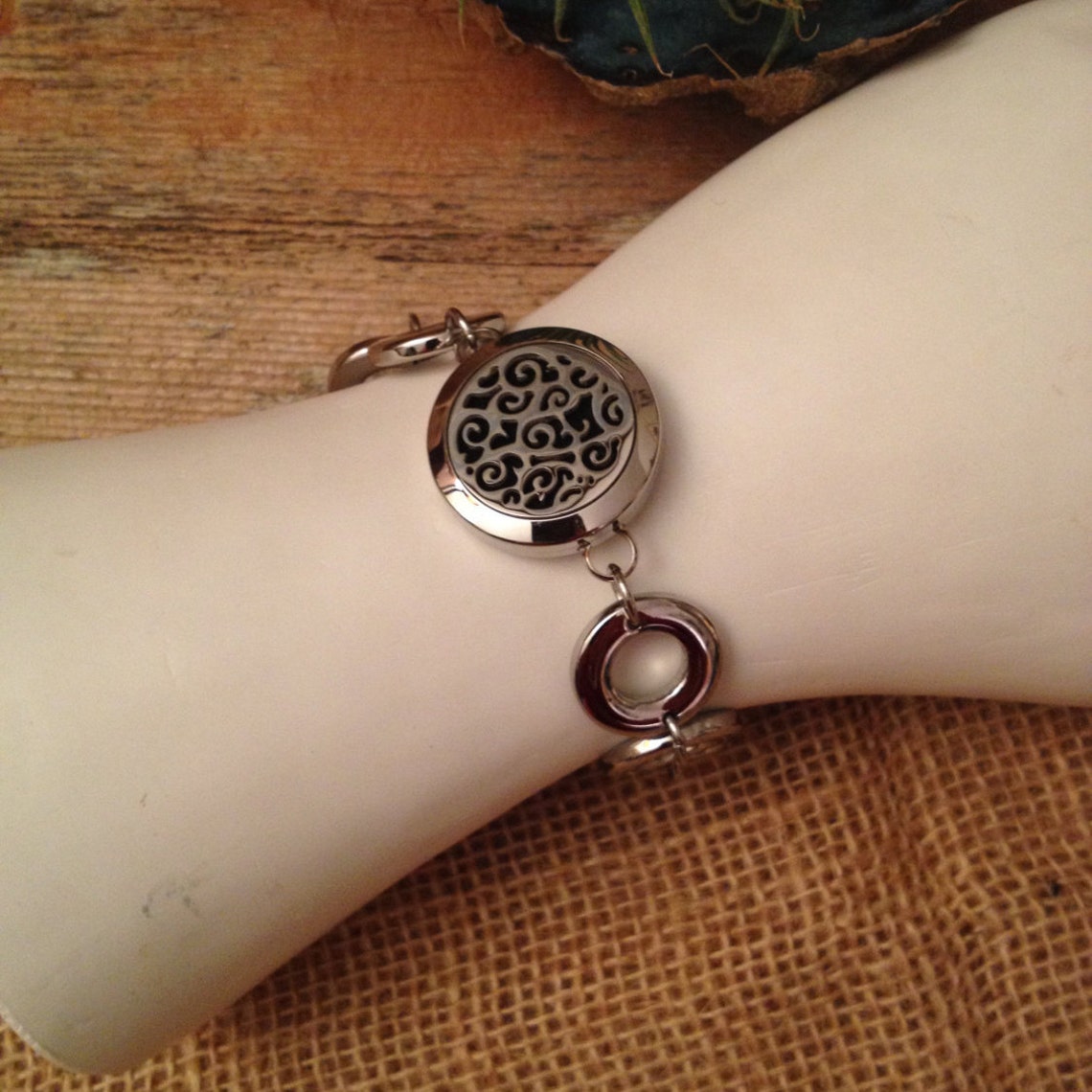 Stainless Steel Filigree Scrollwork Magnet Magnetic Locket - Etsy