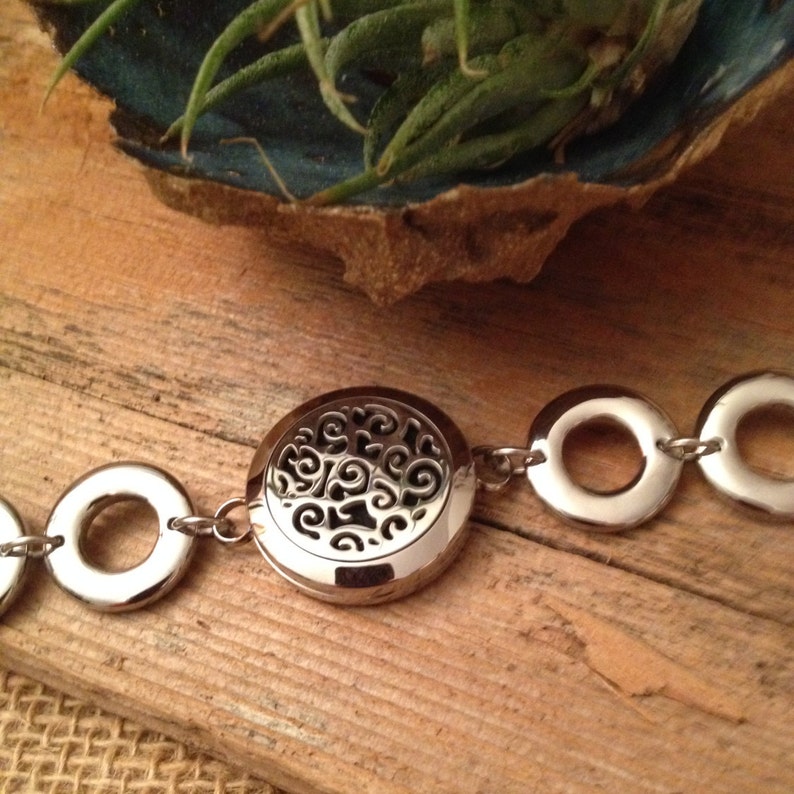 Stainless Steel Filigree Scrollwork Magnet Magnetic Locket - Etsy