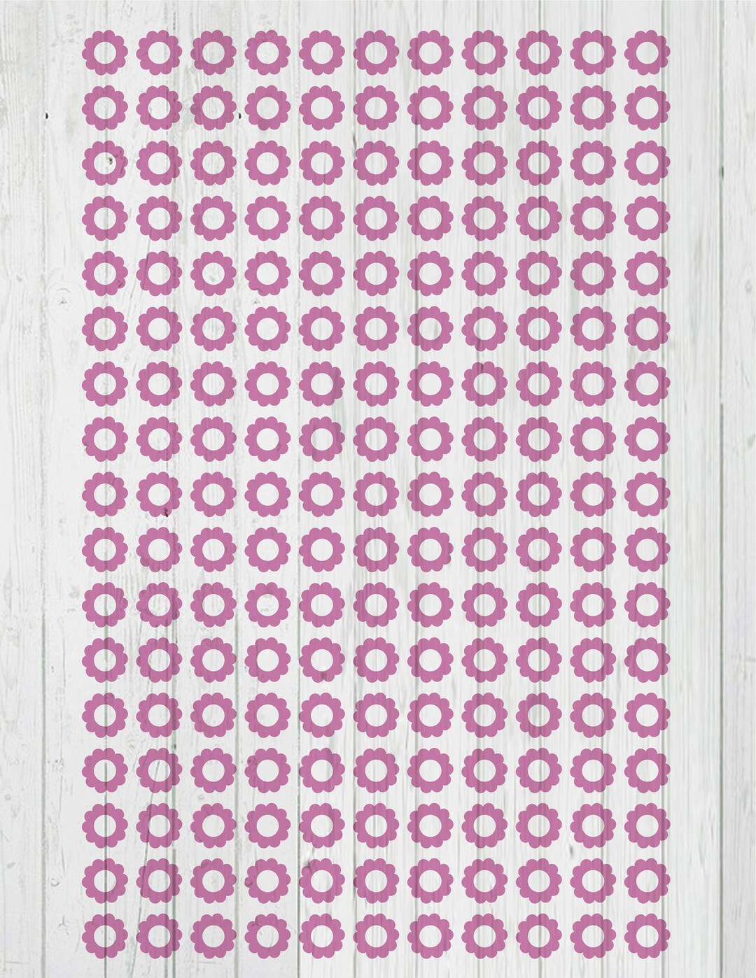 Flower Hole Reinforcement Sticker Template Svg Dxf Png Ai Files - Etsy