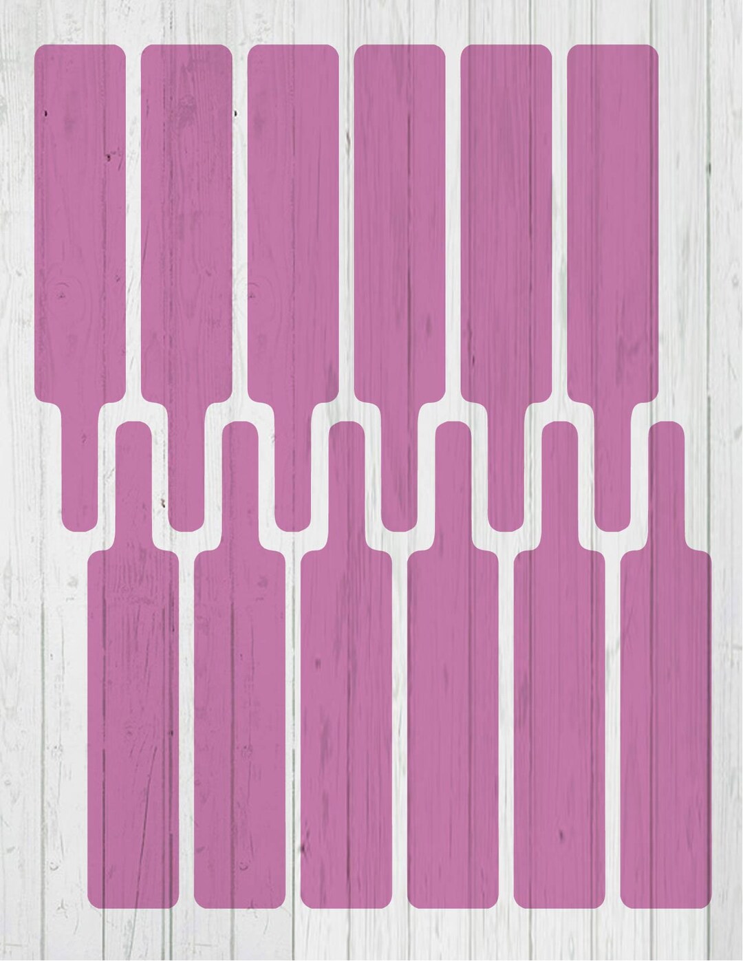 Key Fob Chain Long Rectangle Template Svg Png Ai Files - Etsy