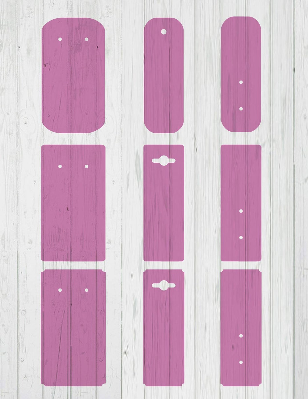 3 Rectangle Tags Template Dxf Svg Png Ai Files - Etsy