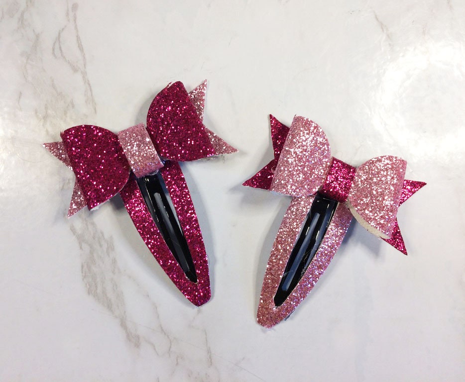 Bow Hair Barrettes Template Svg Dxf Png Ai Files | Etsy