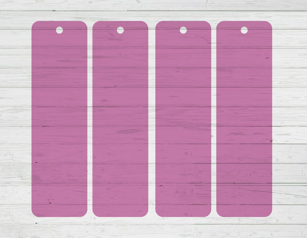 2 X 7 Bookmark Template Svg Dxf Png Ai Files - Etsy