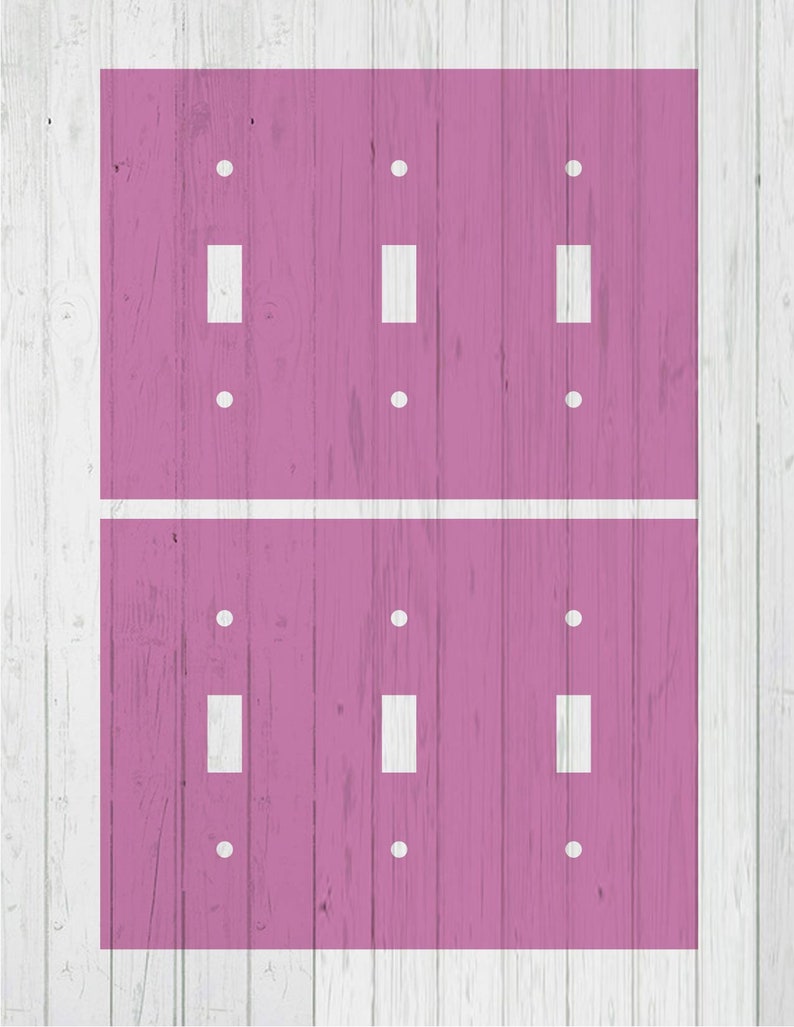 Light switch triple template svg dxf png ai files | Etsy