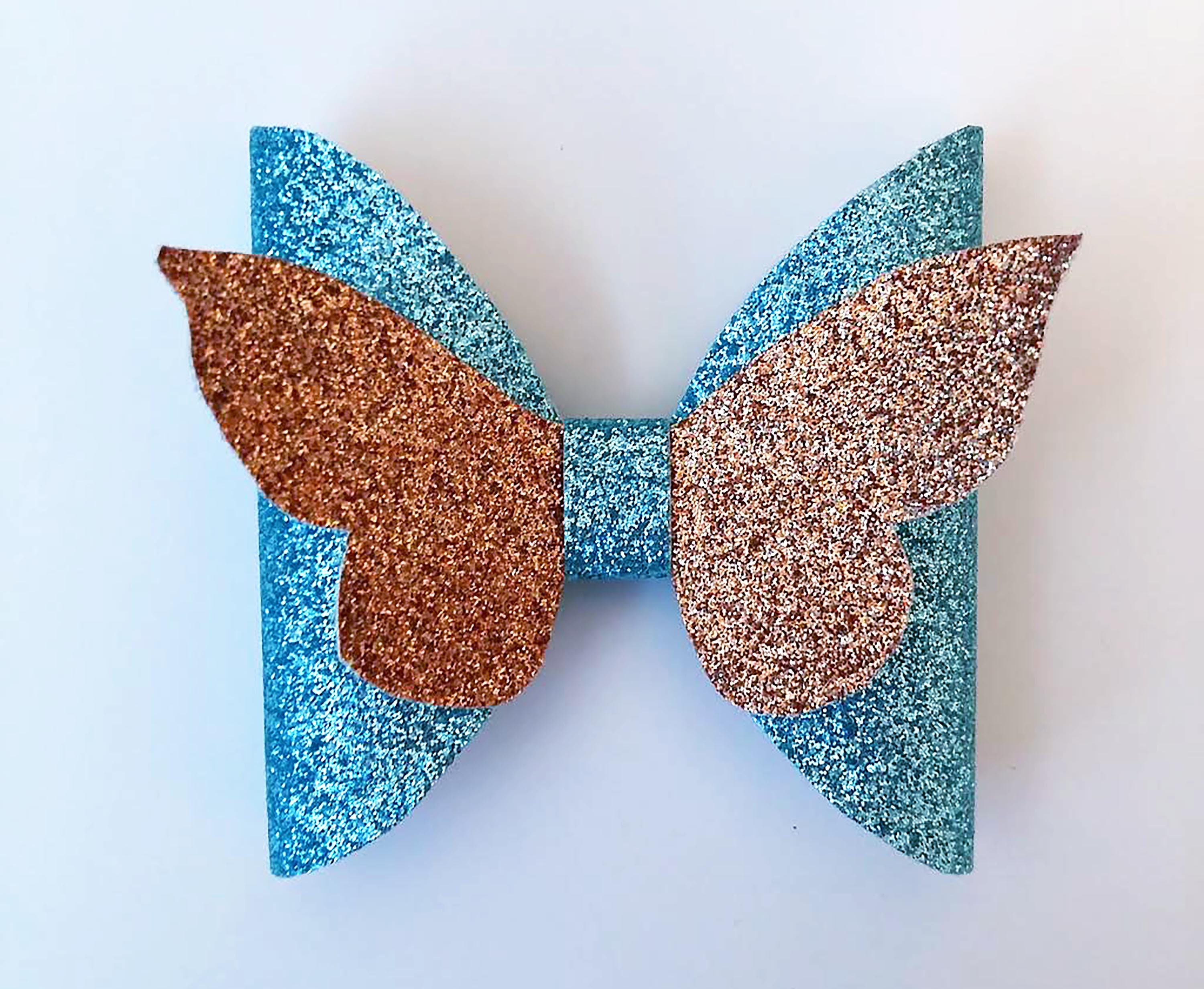 Bow With Butterfly Shape Template Svg Dxf Png Ai Files - Etsy