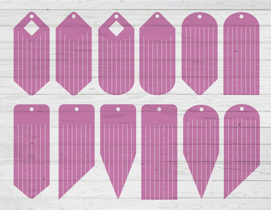 Fringe Earrings Template Svg Dxf Png Ai Files | Etsy