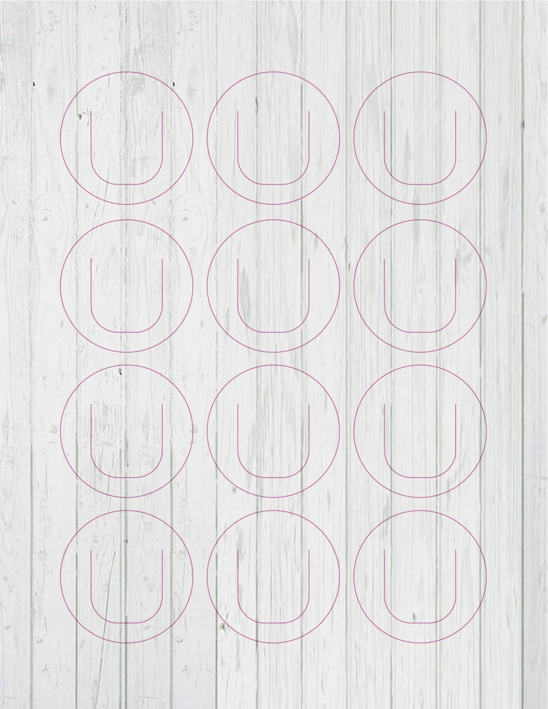 Circle Bookmark Template Svg Dxf Png Ai Files - Etsy