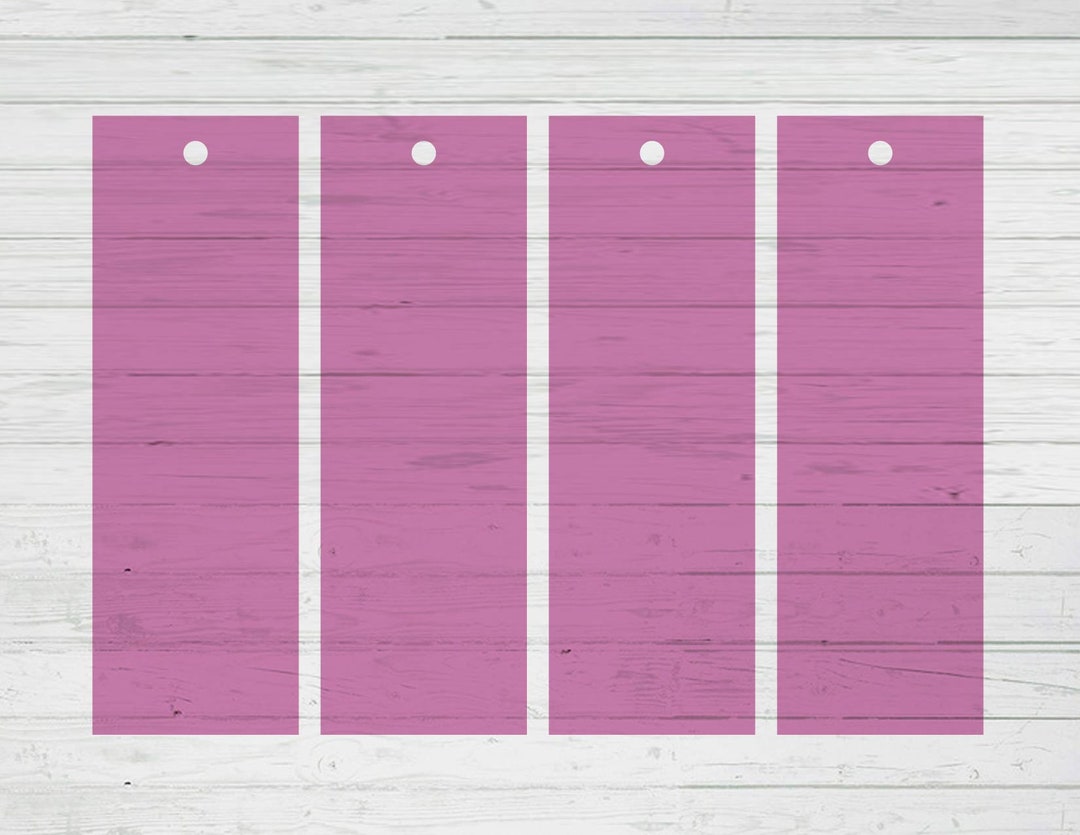 2 X 6 Bookmark Template Svg Dxf Png Ai Files - Etsy