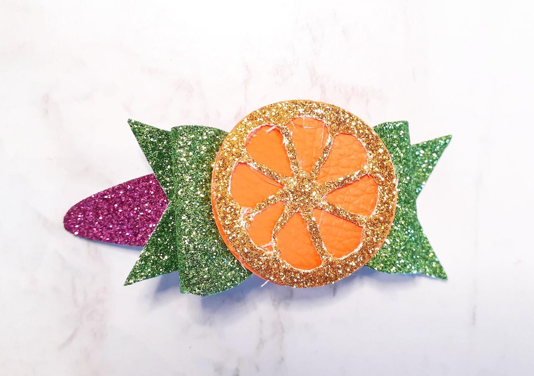 Citrus Hair Barrettes Template Svg Dxf Png Ai Files - Etsy