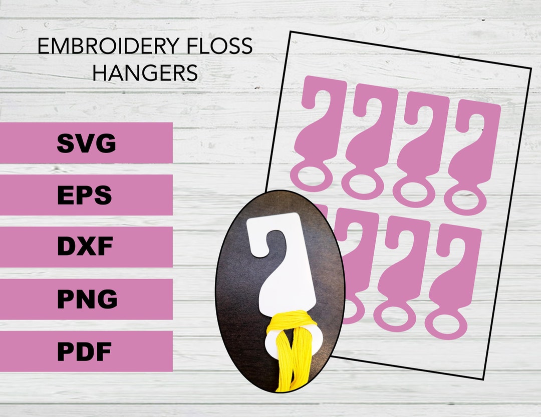 Floss Holder Hooks Pdf Eps Dxf Svg Png Files Instant Download - Etsy Canada