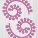 Roll Rose Shape Template Svg Dxf Png Ai Files - Etsy