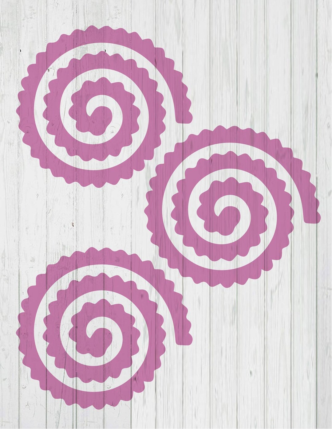 Rollo flores plantilla de forma svg dxf png ai archivos - Etsy México