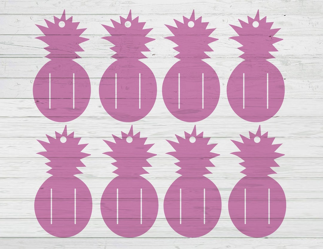 Pineapple Bow Hair Clip Display Card Template Svg Dxf Png Ai Files - Etsy