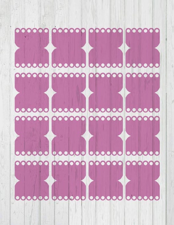 Tabs template svg png dxf ai files | Etsy