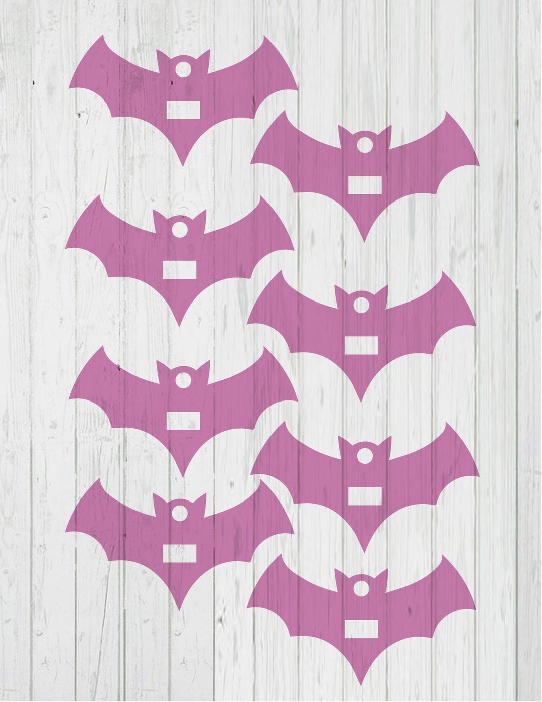 Bat Badge Clip Display Card Template Svg Dxf Png Ai Files - Etsy