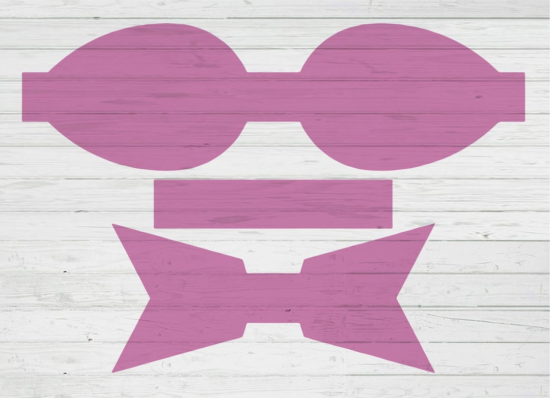 6.5 Inch Wide Original Bow Shape Template Svg Dxf Png Ai Files - Etsy
