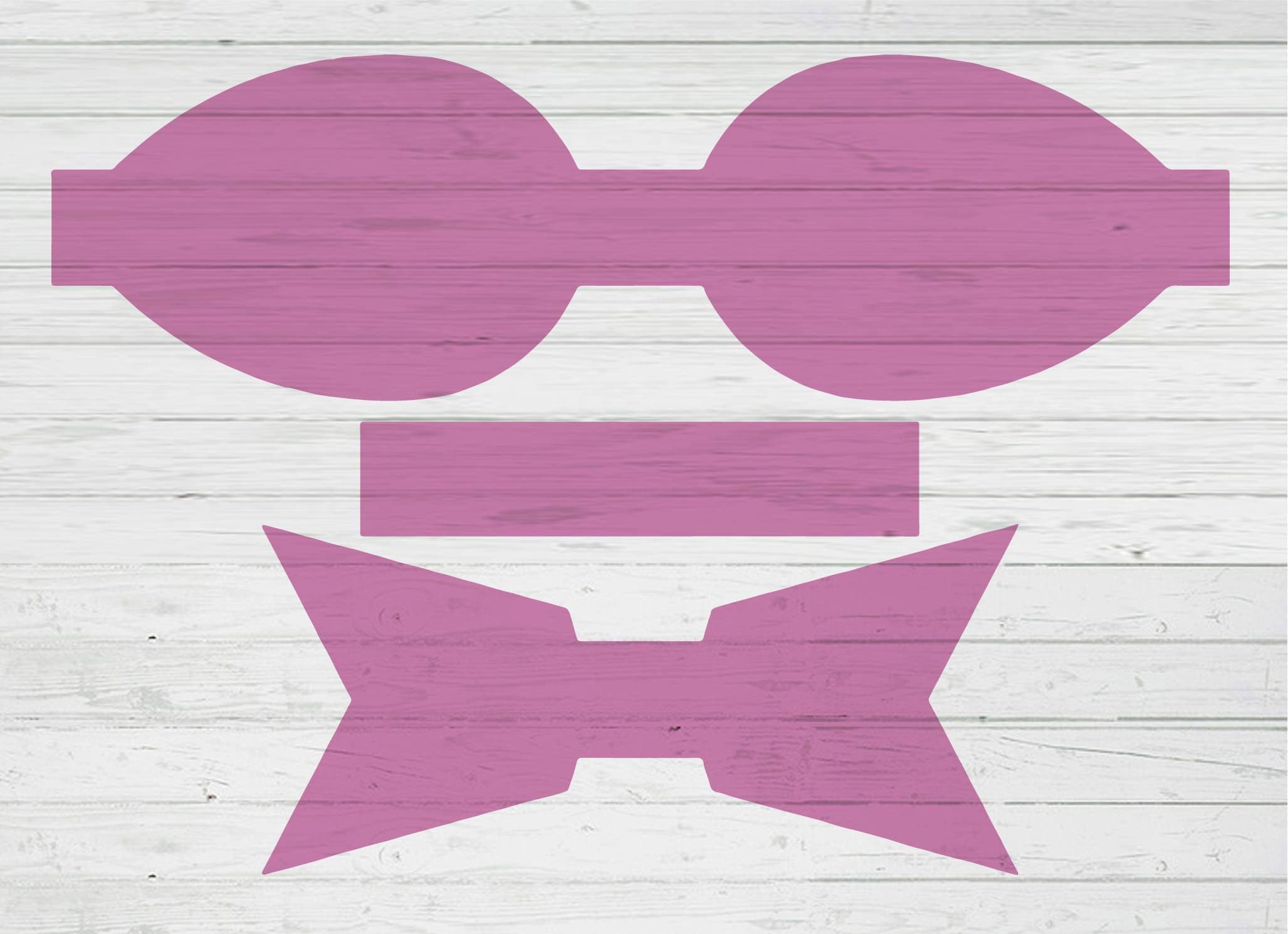 6.5 Inch Wide Original Bow Shape Template Svg Dxf Png Ai Files | Etsy