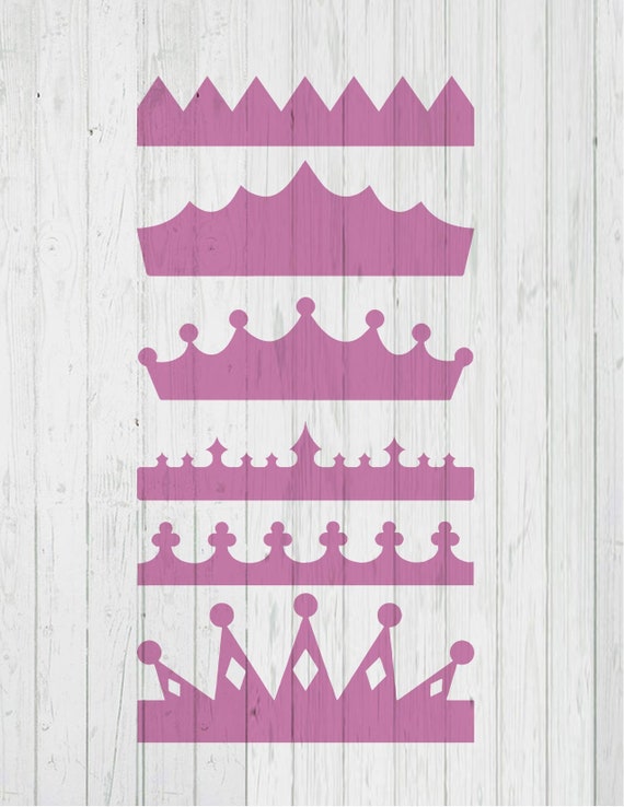 Mini Crowns Shape Template Svg Dxf Png Ai Cut Files | Etsy Canada