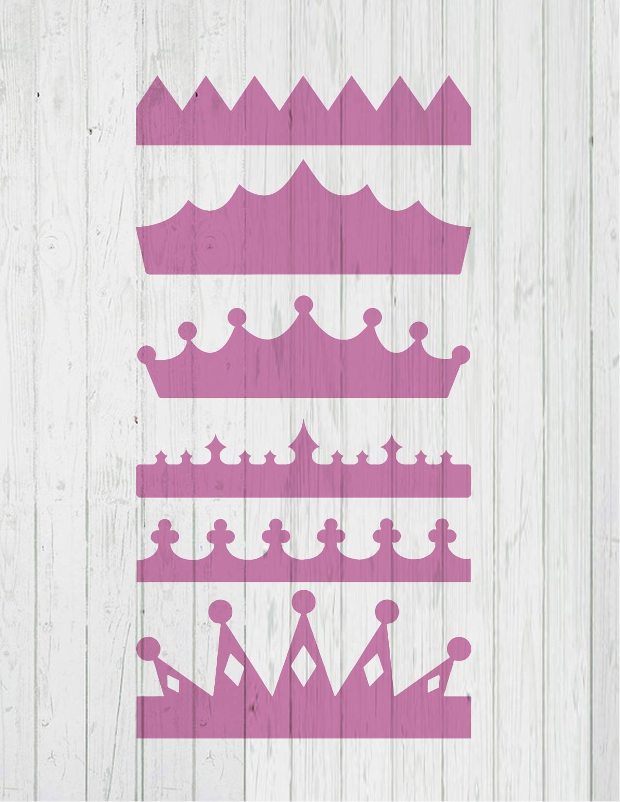 Mini Crowns Shape Template Svg Dxf Png Ai Cut Files | Etsy UK