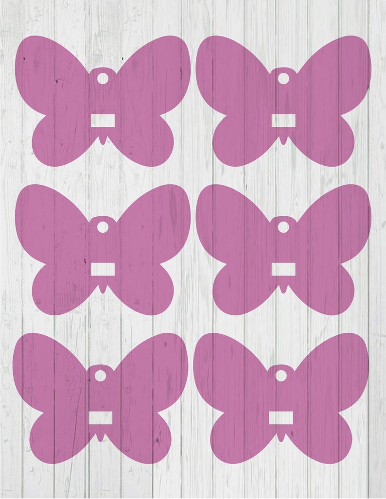Butterfly Clip Display Card Template Svg Dxf Png Ai Files - Etsy