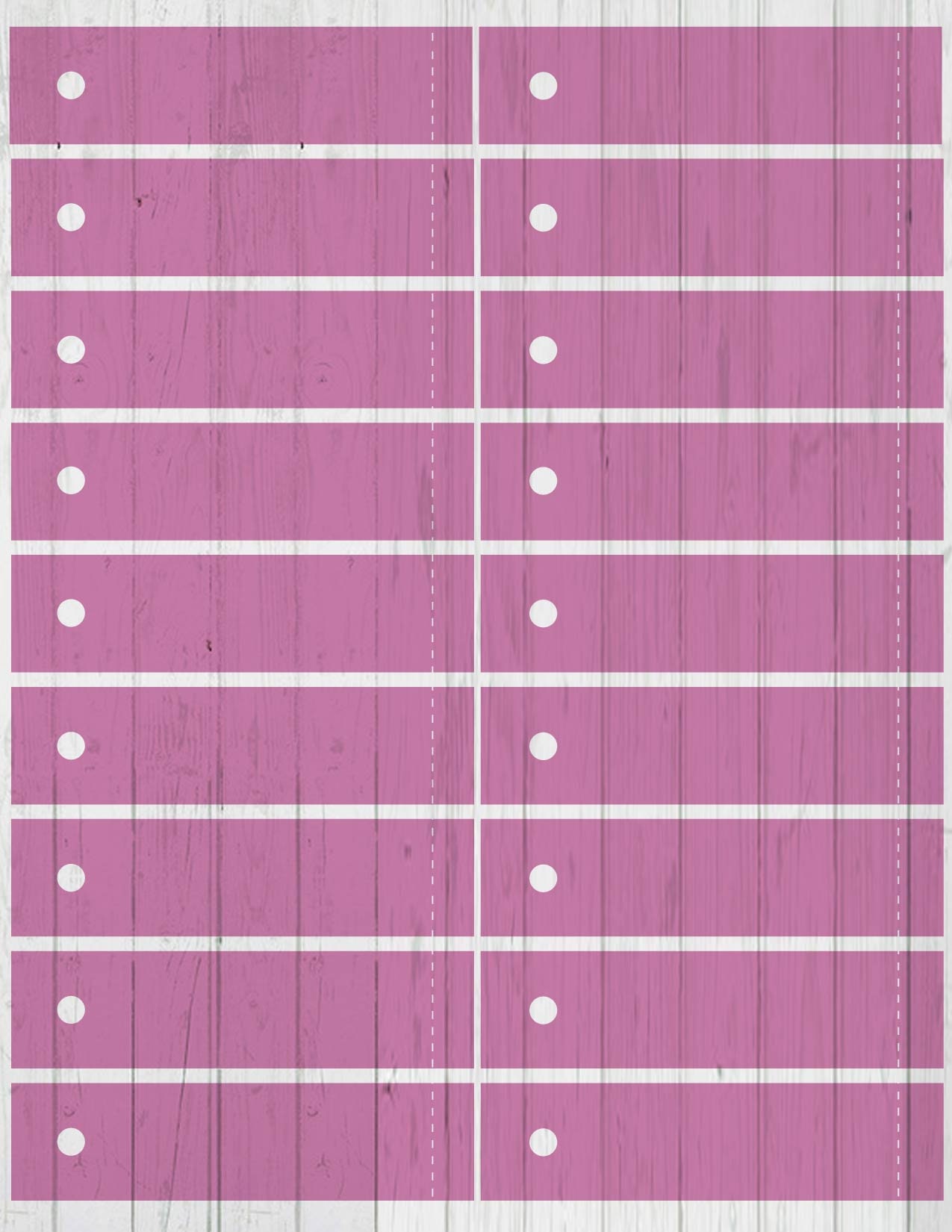 1 X 4 Perforated Hang Tags Template Dxf Svg Png Ai Files - Etsy