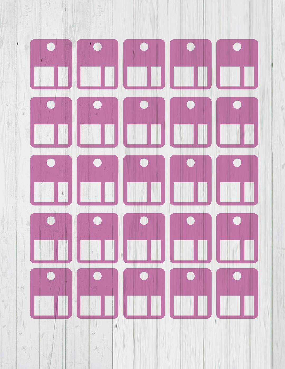 Rectangle Floss Drops Pdf Eps Dxf Svg Png Files Instant Download - Etsy