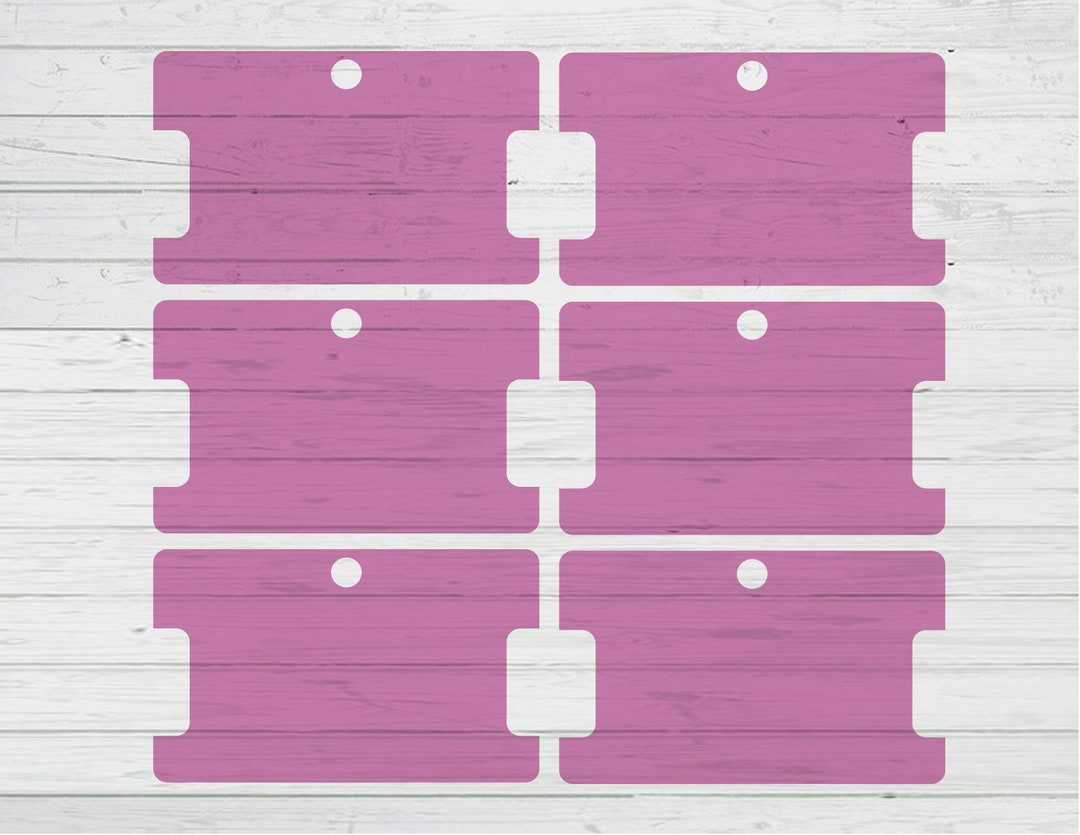 10cm X 6cm Clip Display Card Template Svg Dxf Png Ai Files - Etsy