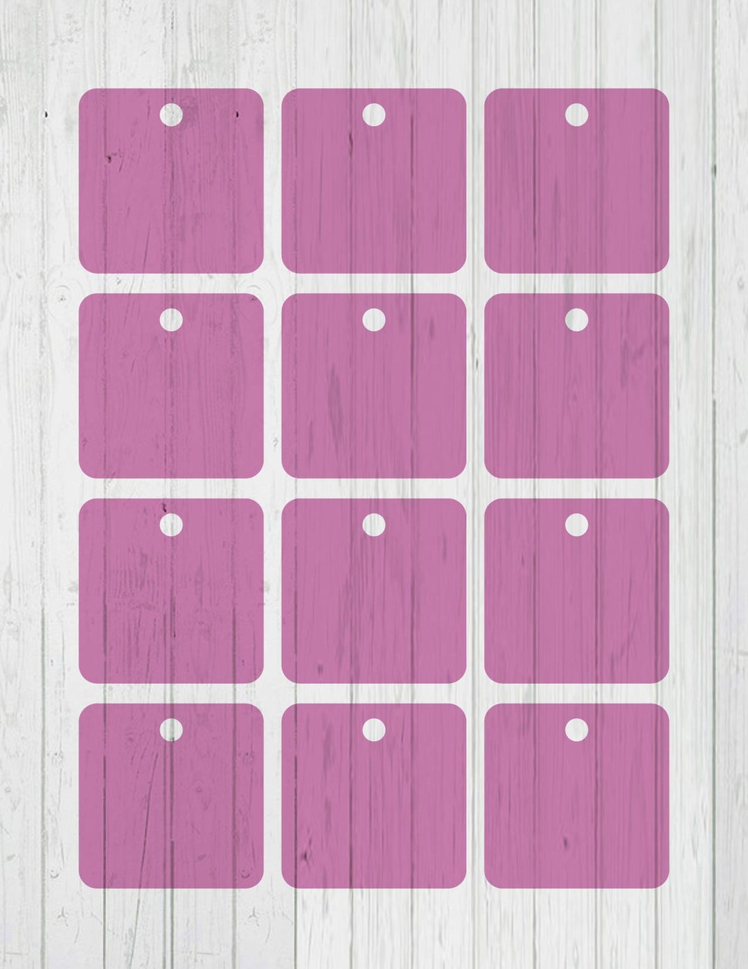 Square Rounded Corner 2 Inch Tags Template Dxf Svg Png Ai - Etsy