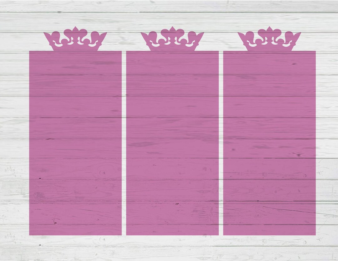 3 X 6 Crown Bookmark Template Svg Dxf Png Ai Files - Etsy