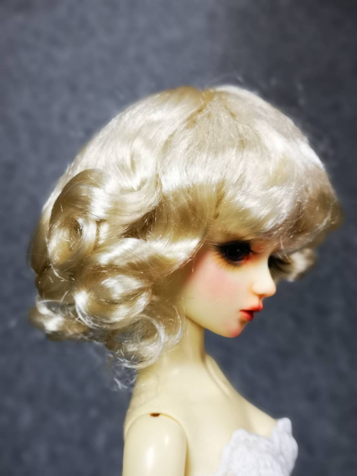 BJD Doll Hair Wig for 1/3 1/4 1/6 doll head cric 5-6 6-7 | Etsy
