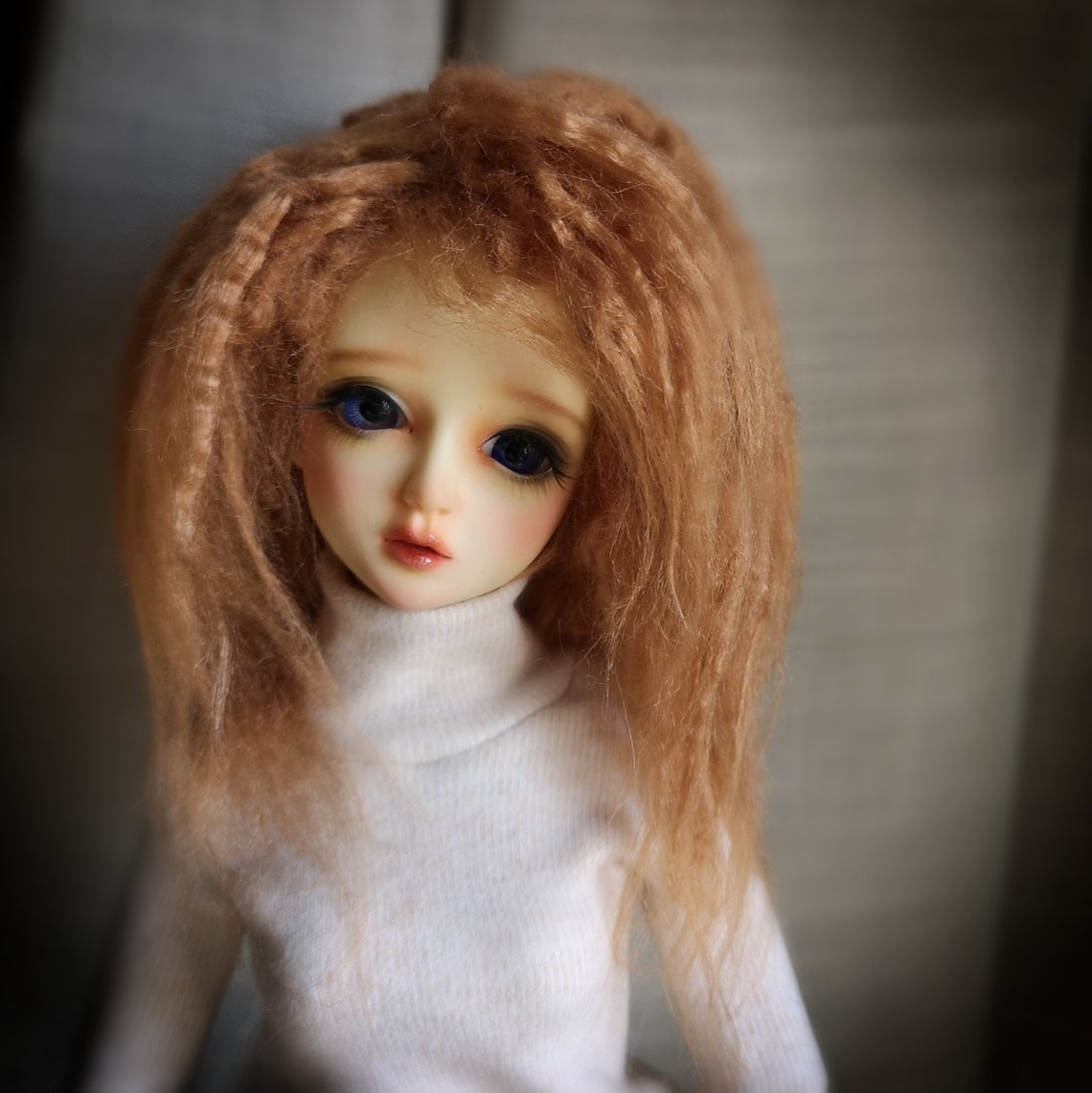 BJD Doll Wig Fake Fur Wig Brown 1/12 1/8 1/6 1/4 1/3 - Etsy