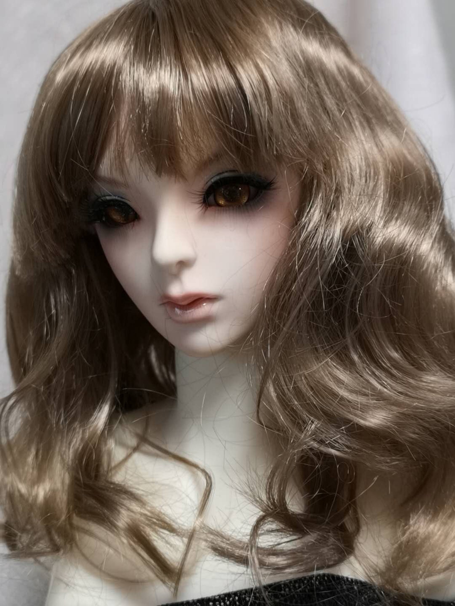 BJD Hair Wig Shoulder Hair DF-3DW017 Brown | Etsy