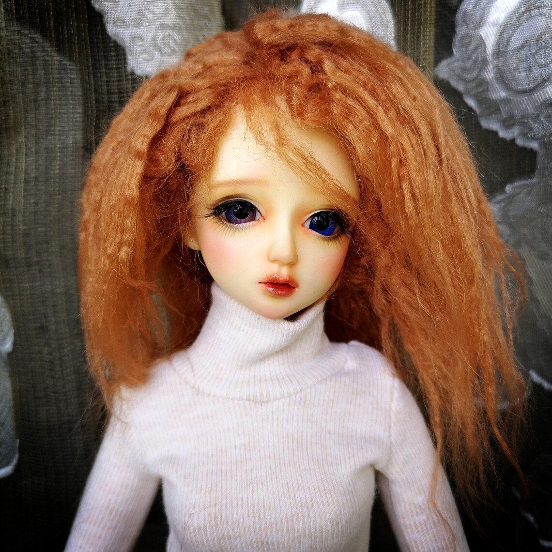 BJD Doll Wig Fake Fur Wig Brown 1/12 1/8 1/6 1/4 1/3 - Etsy