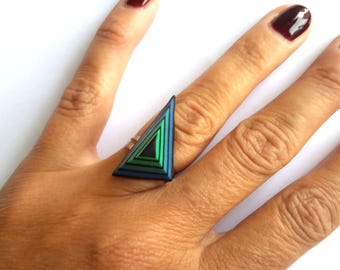 Polymer clay ring | Etsy