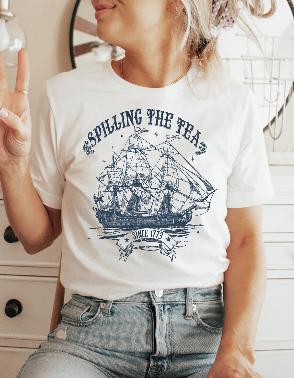 4th of July Spilling the Tea 1773 Shirt, Patriotic Shirt, Independence ...