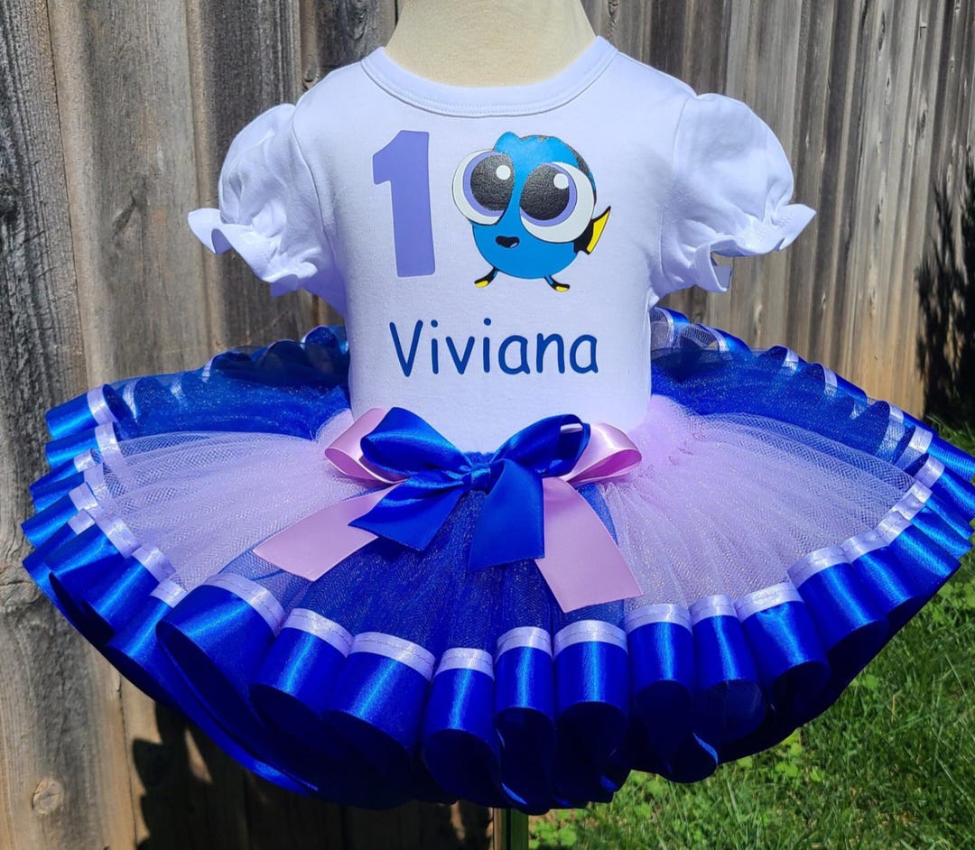 Dory Birthday Dress Personalized Tutu Outfit Girl - Etsy